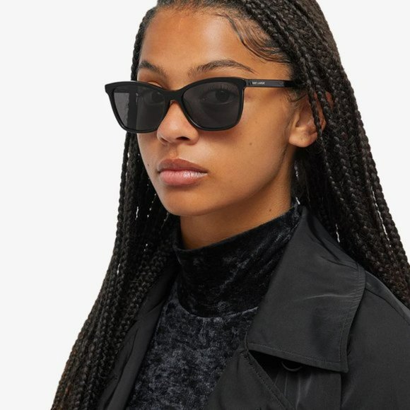 Saint Laurent | Accessories | New Saint Laurent Sl52 00 Shiny Black ...